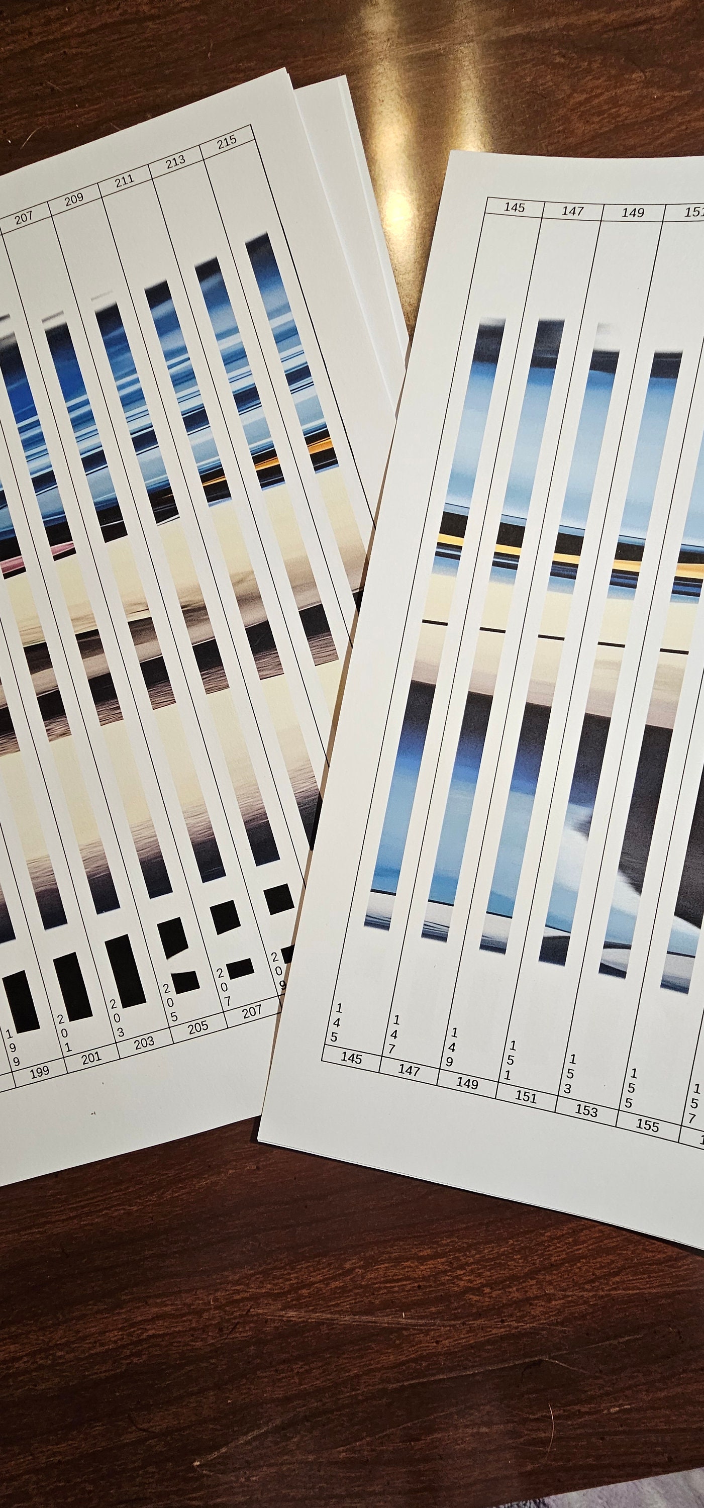 Photo Strip Pattern Gold Rose With Pearls Ink Saver, Fore-edge Pattern ...