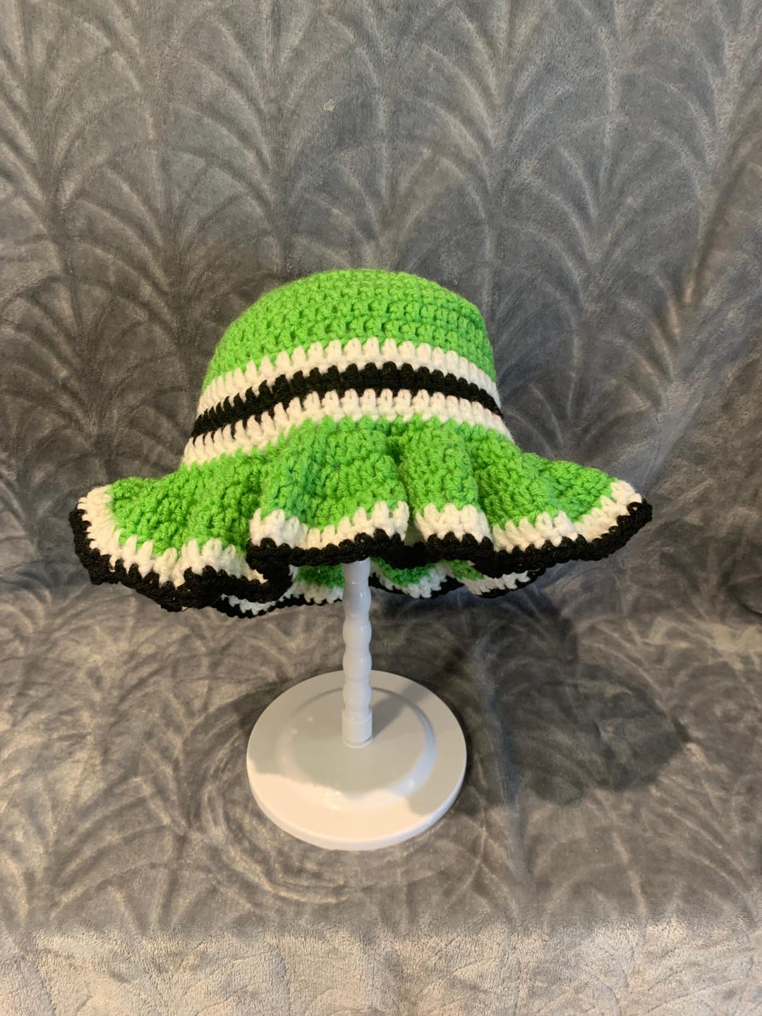 Lime Green Saddle Style Wavy Bucket Hat (copy) - Etsy