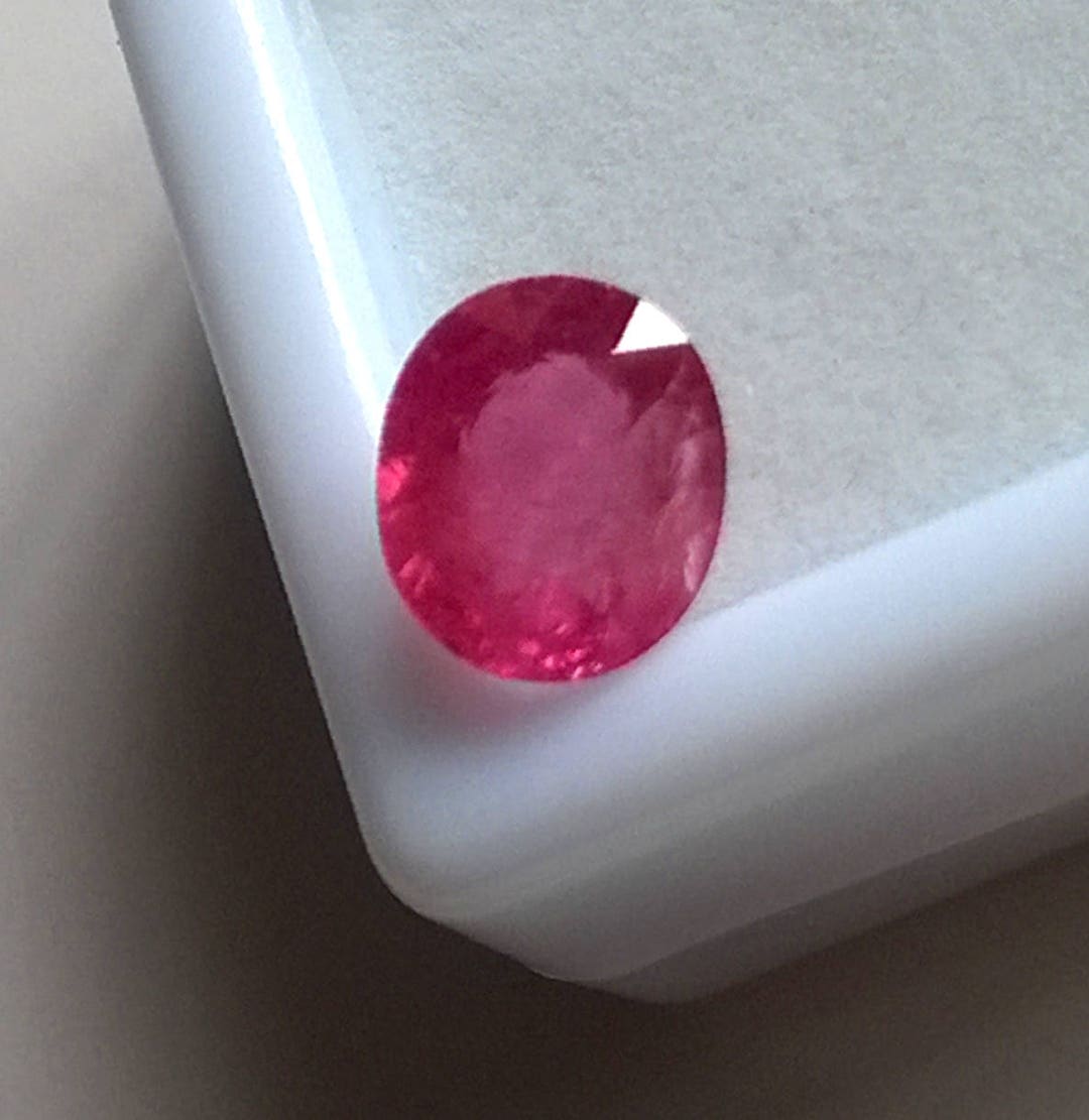 1.93 Ct. Roundish Oval Madagascar Ruby ( I.G.I Certified). Top Premium ...