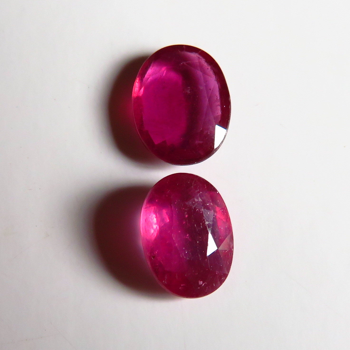1.60 & 1.55 Ct. Natural Ruby Pair. Rare Find of Same Size and - Etsy