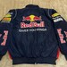 Formula F1 Jacket-formula F1 Retro Cotton Fully Embroidered Red Bull ...