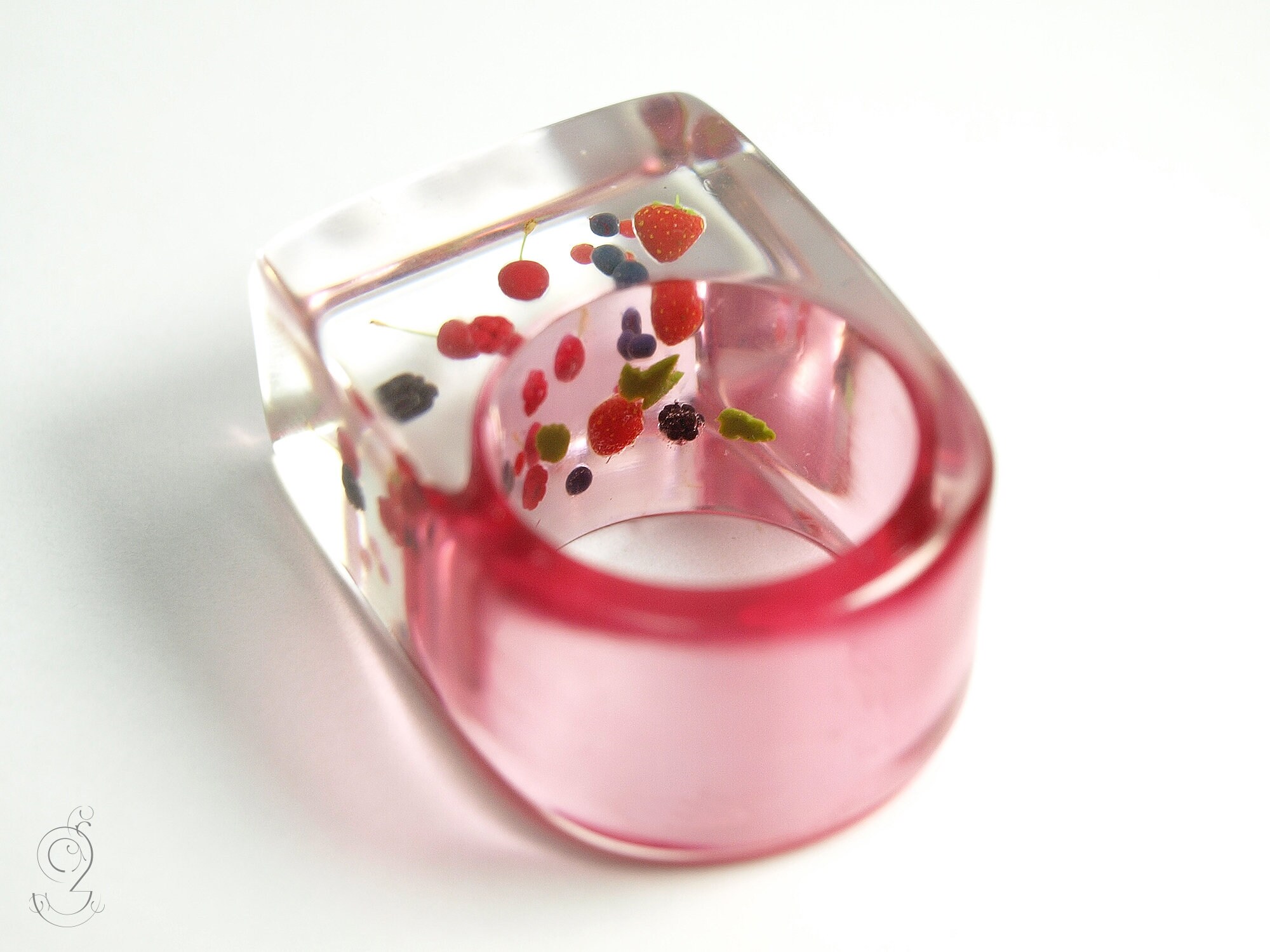 Berry Mix A Fruity Sweet Cast Resin Ring With Mixed Berries | Etsy