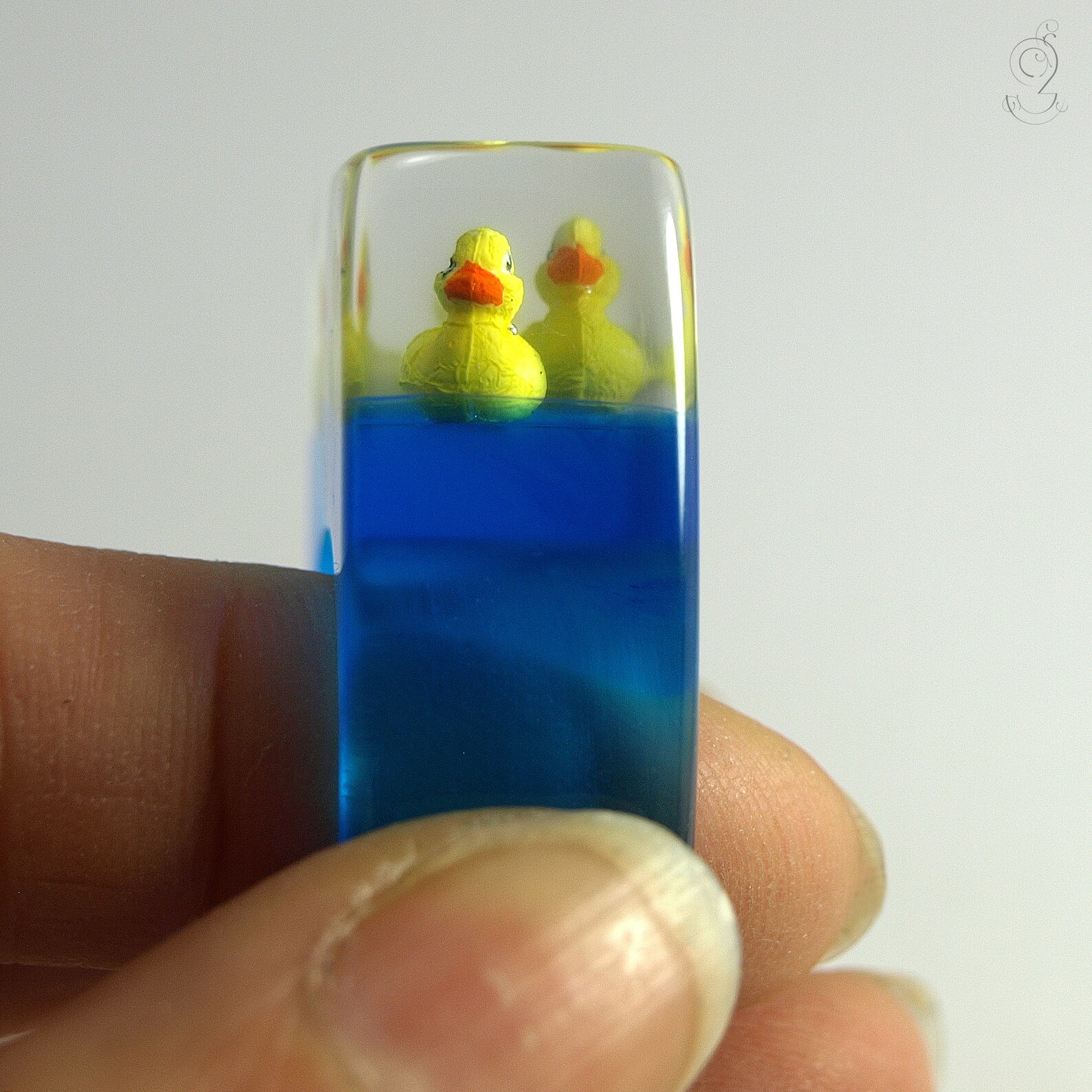 Rubber Duck – Funny Resin Ring With Three Yellow Swimming Rubber Ducks ...