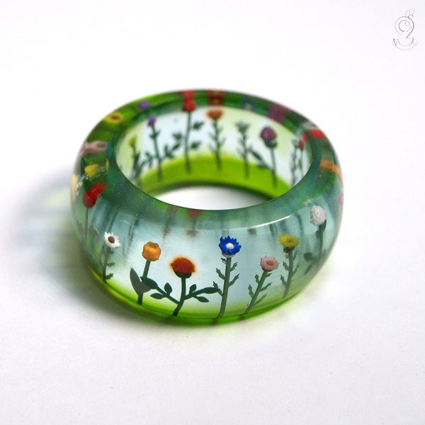 Resin Rings Flower - Etsy