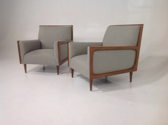 Modern mid century modern lounge chairs | Etsy