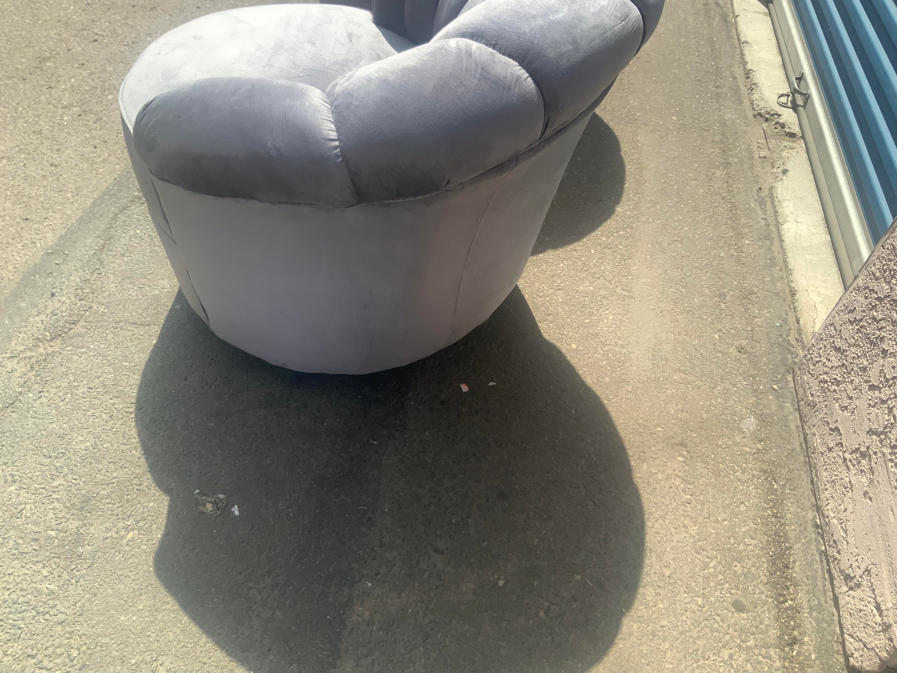 Modern Fan Back Swivel Lounge Chairs - Etsy