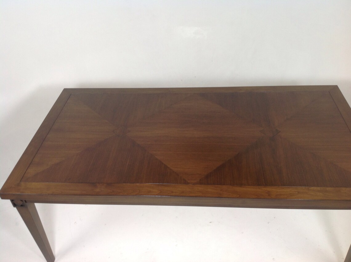 Modern Rectangle Walnut Dining Table - Etsy