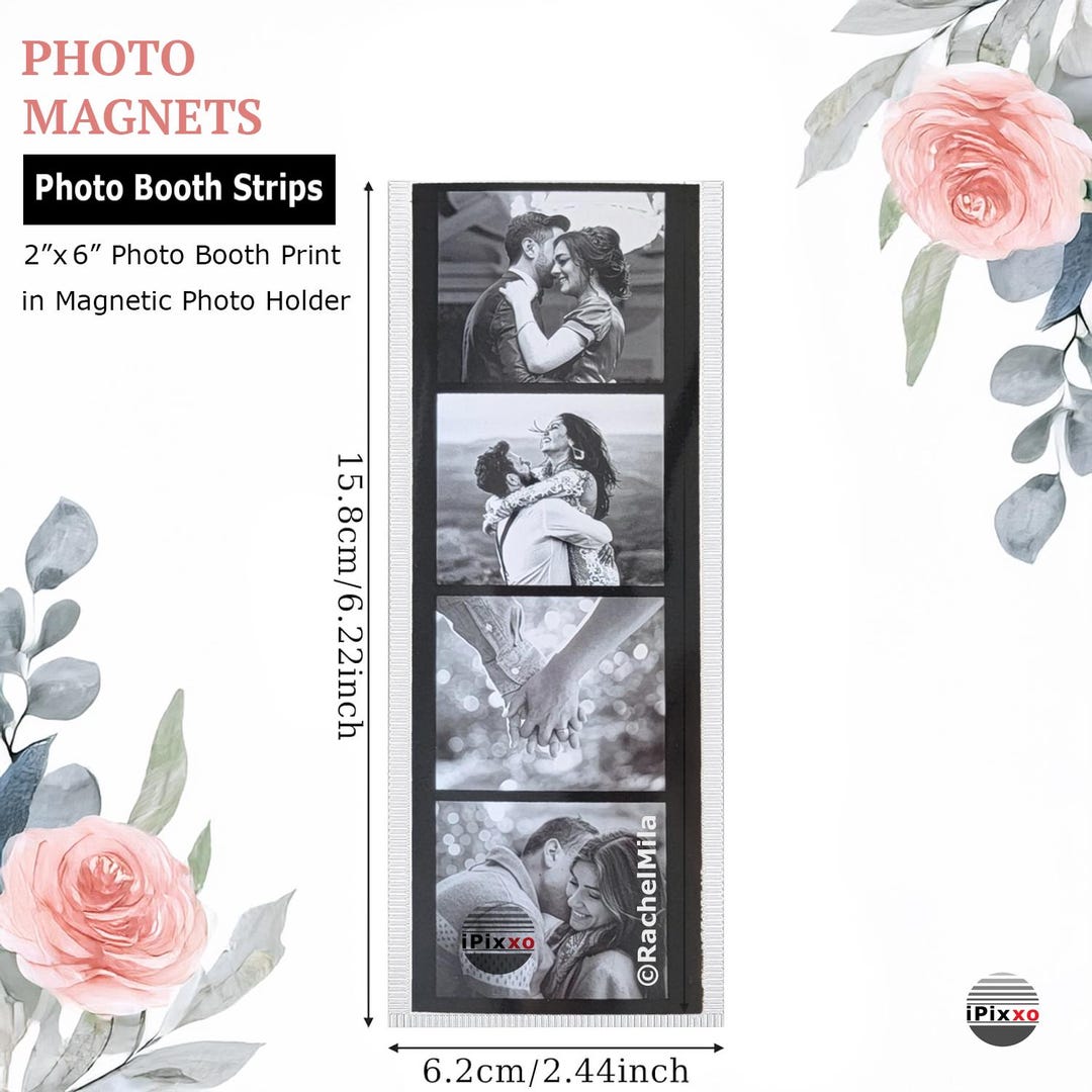 Photo Booth Magnet, Photo Print With Protective Full Magnetic Back ...