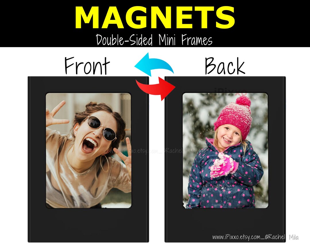 Double-sided Magnet, Wallet-sized Photo Magnets, Mini Magnetic Picture ...