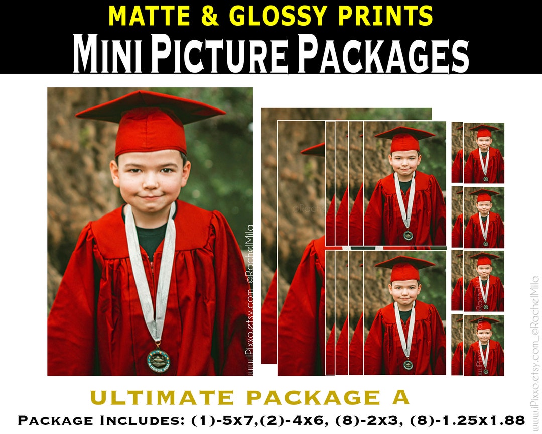 Picture Packages GLOSSY / MATTE, MINI Photo Packages, School Packages ...