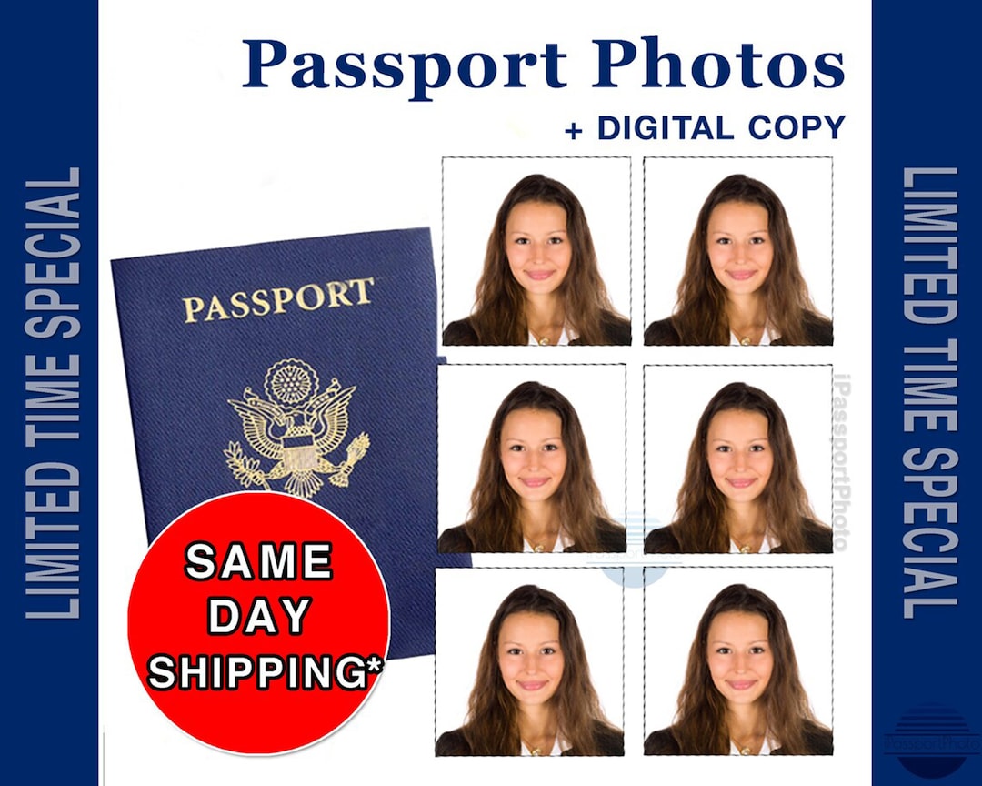 2x2 US Passport Photos: Pre-cut, VISA, Citizenship (51 X 51 Mm) - Etsy