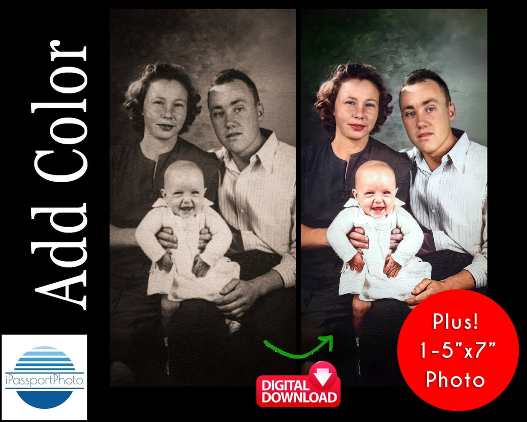 Colorize Photo Restoration, Old Photo Restore, Add Color to an Old ...