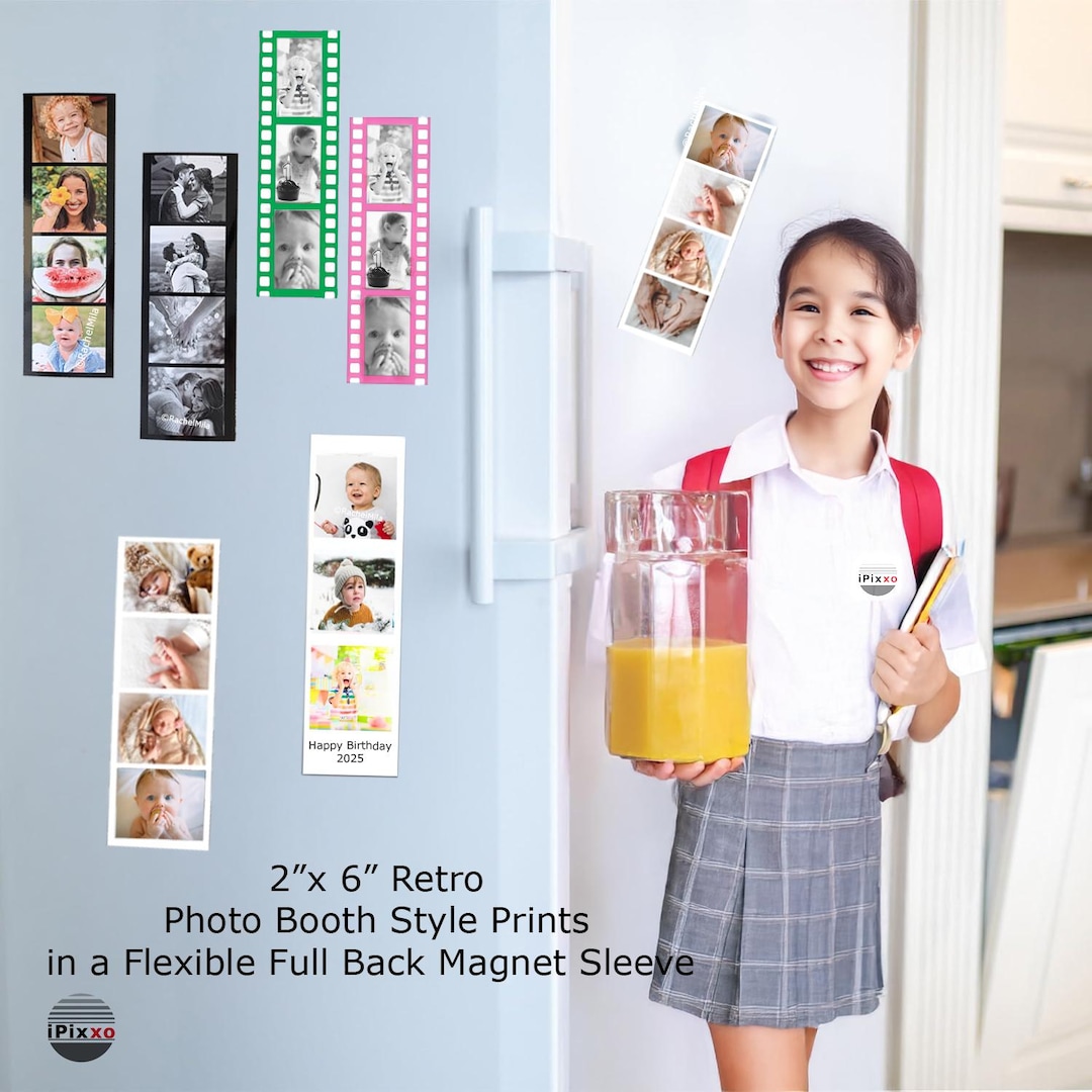 Photo Booth Magnet, Photo Print With Protective Full Magnetic Back ...