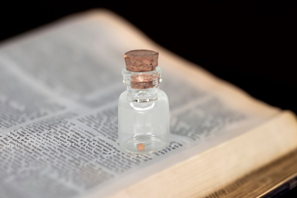 Mustard Seed Charms Tiny Faith Glass Bottle, Mini Gift for Self, a ...