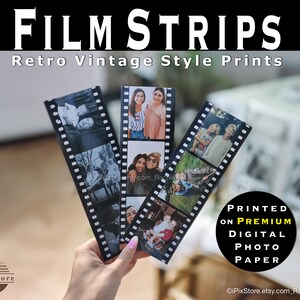 Custom Retro Photo Booth Film Strips: Personalized Glossy Prints - Etsy