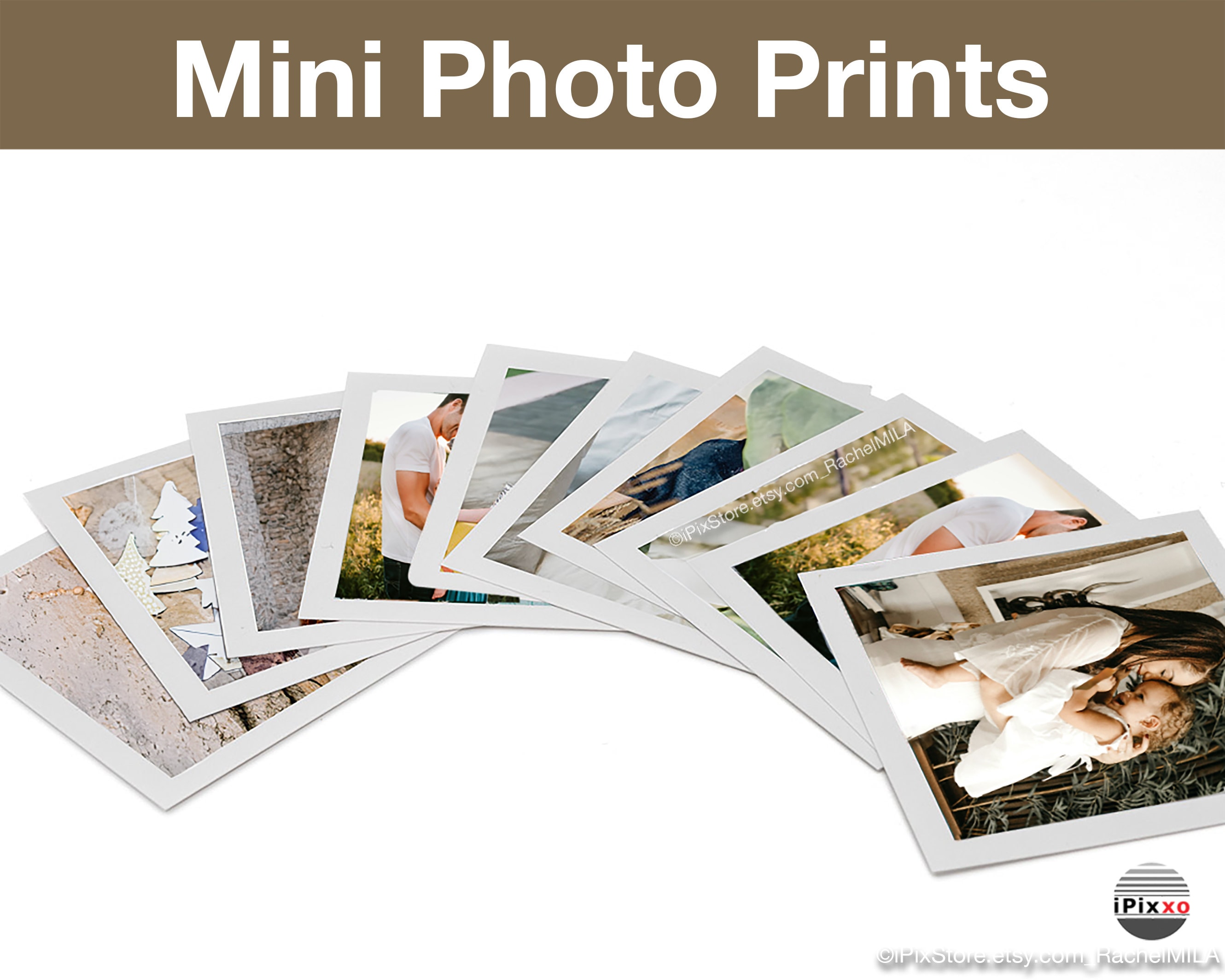 Mini Photo Print Set of 10, 2.5 Inch Square Prints, Quality Printed on ...