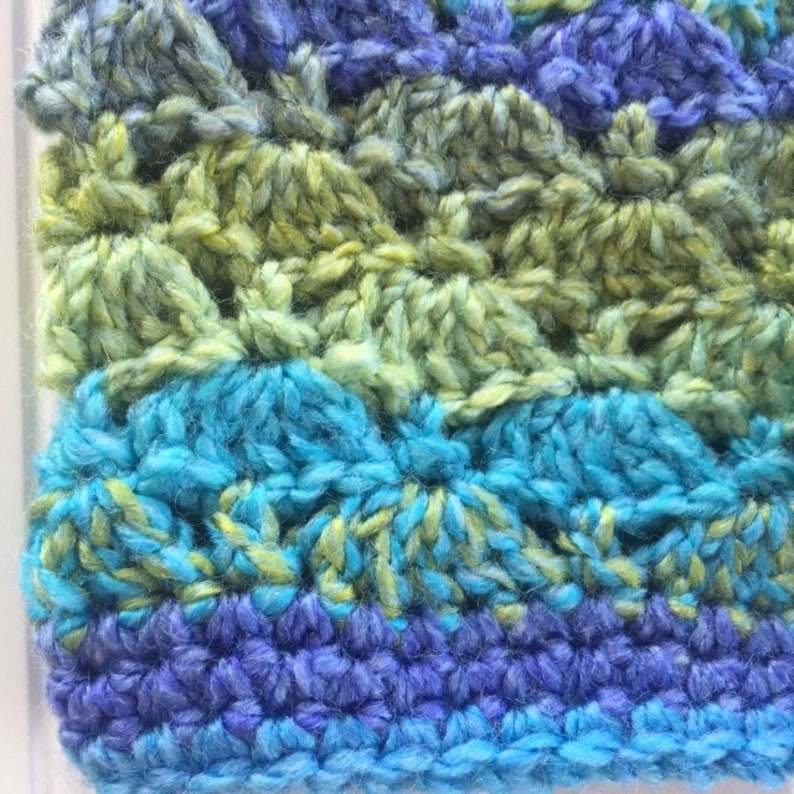 3–10-year-old Crochet Sea Glass Colored, Shell Hat With Flower ...