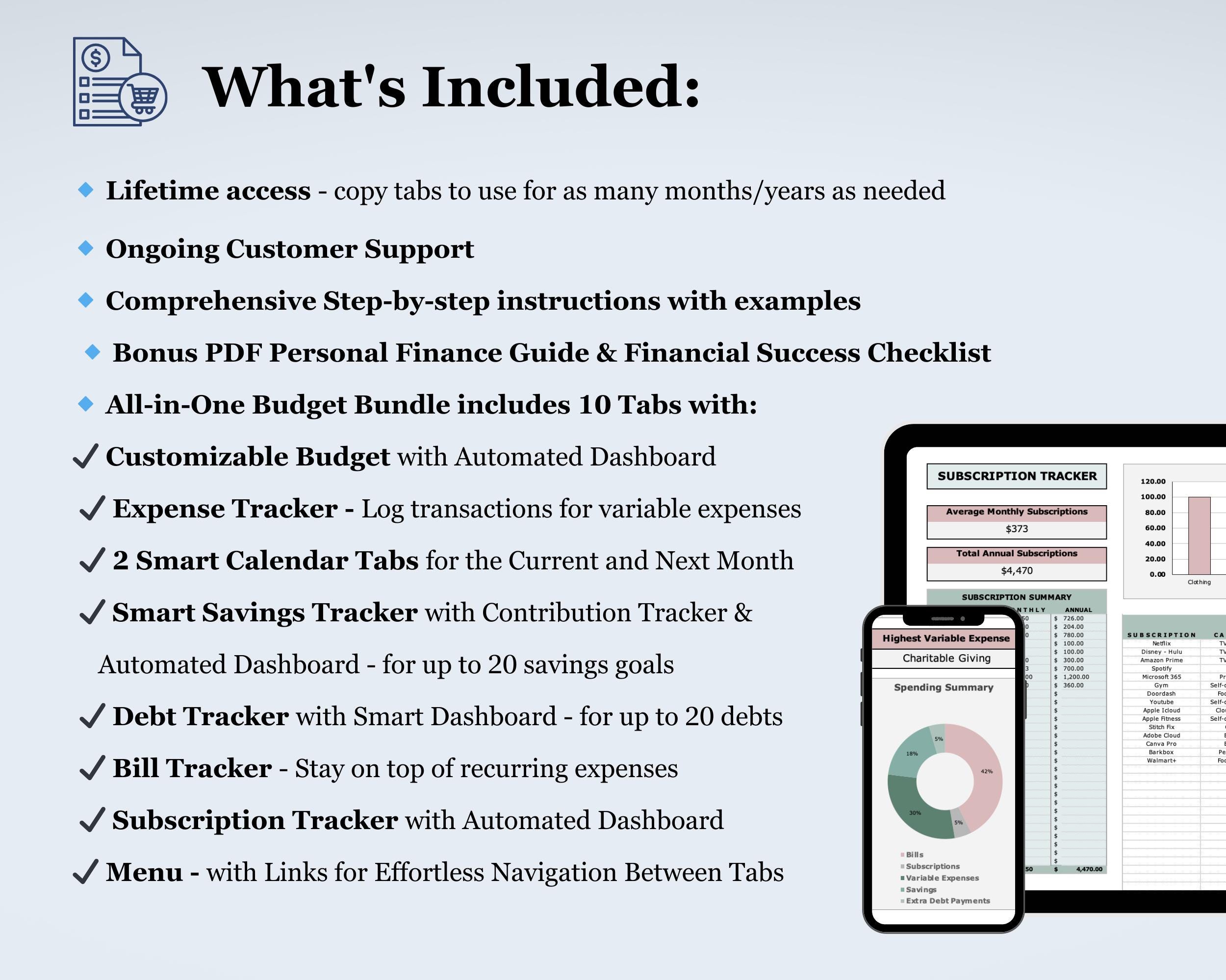 Budget by Paycheck Planner Excel Biweekly Financial Tracker Google ...