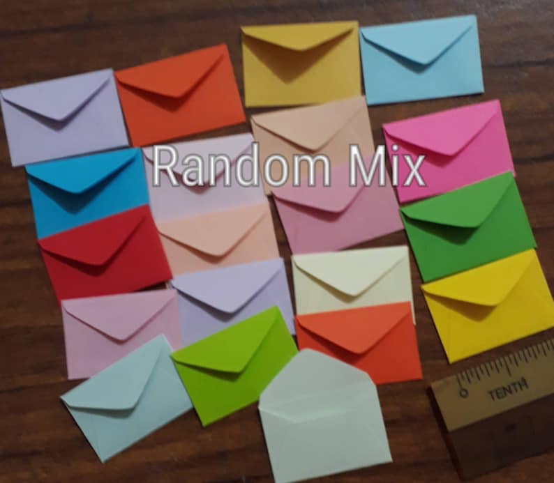 64 Very TINY Envelopes [2 X 3 Cm] Miniature, Very Small, Super TINY ...