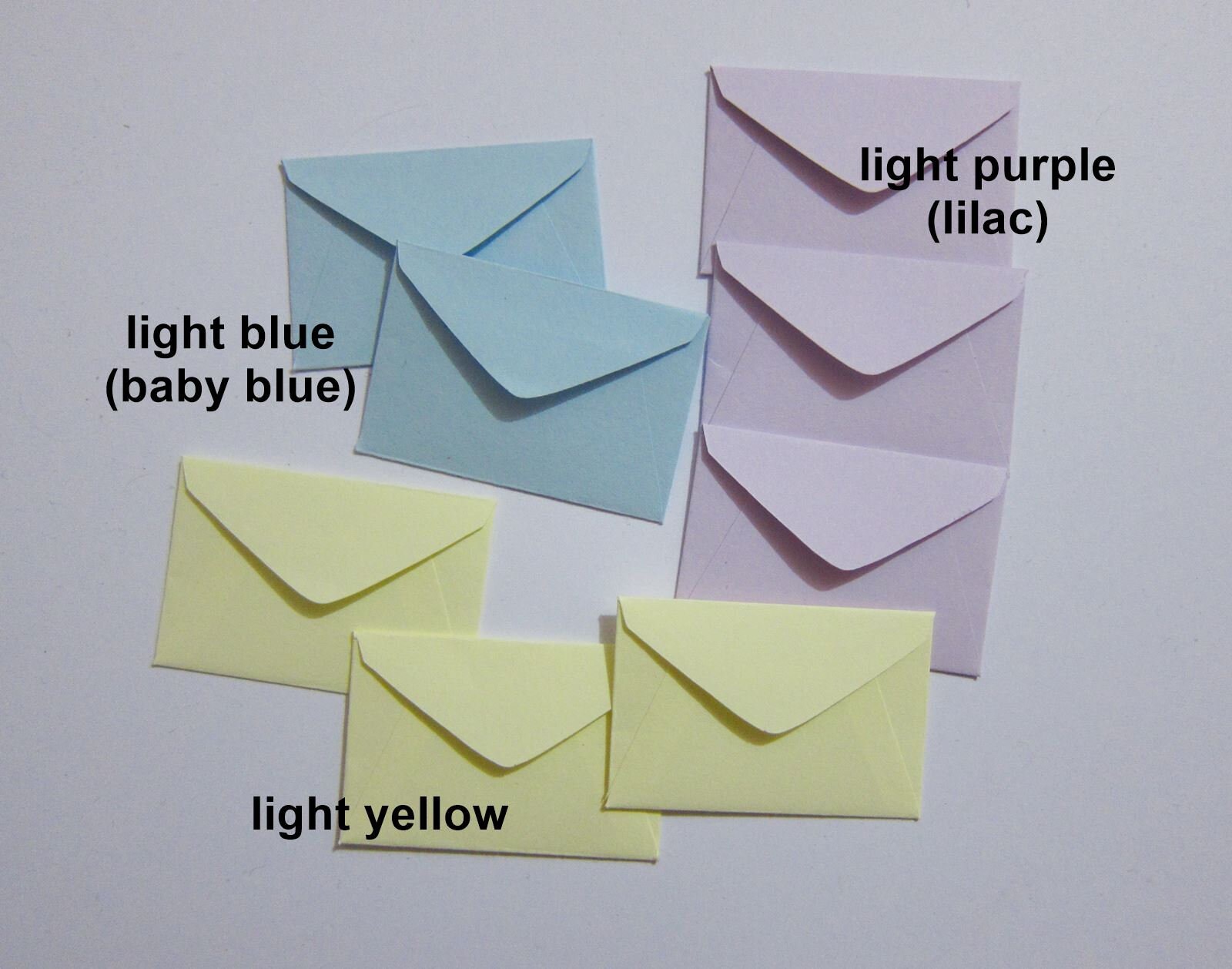 Tiny Envelopes Miniature Pastel Color Paper 1 X - Etsy UK