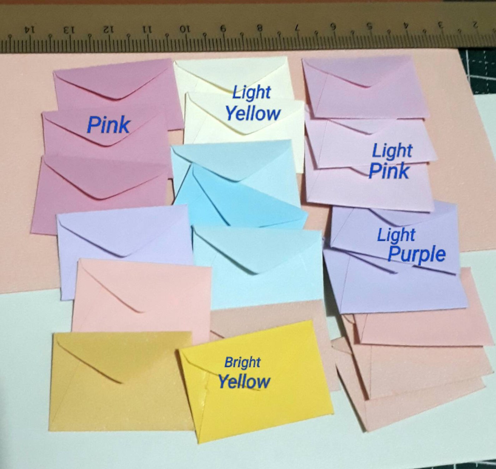 64 Very TINY Envelopes [2 X 3 Cm] Miniature, Very Small, Super TINY ...