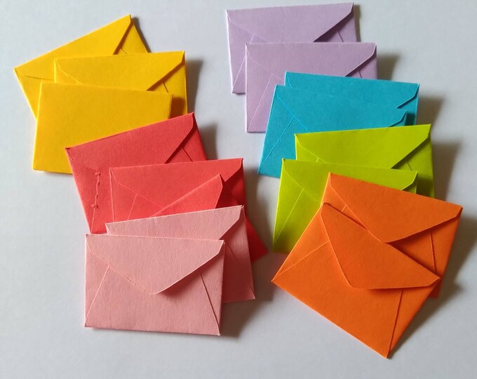DIY Tiny Fold Envelopes Punched Pieces Shapes Punchies for Crafts Card ...