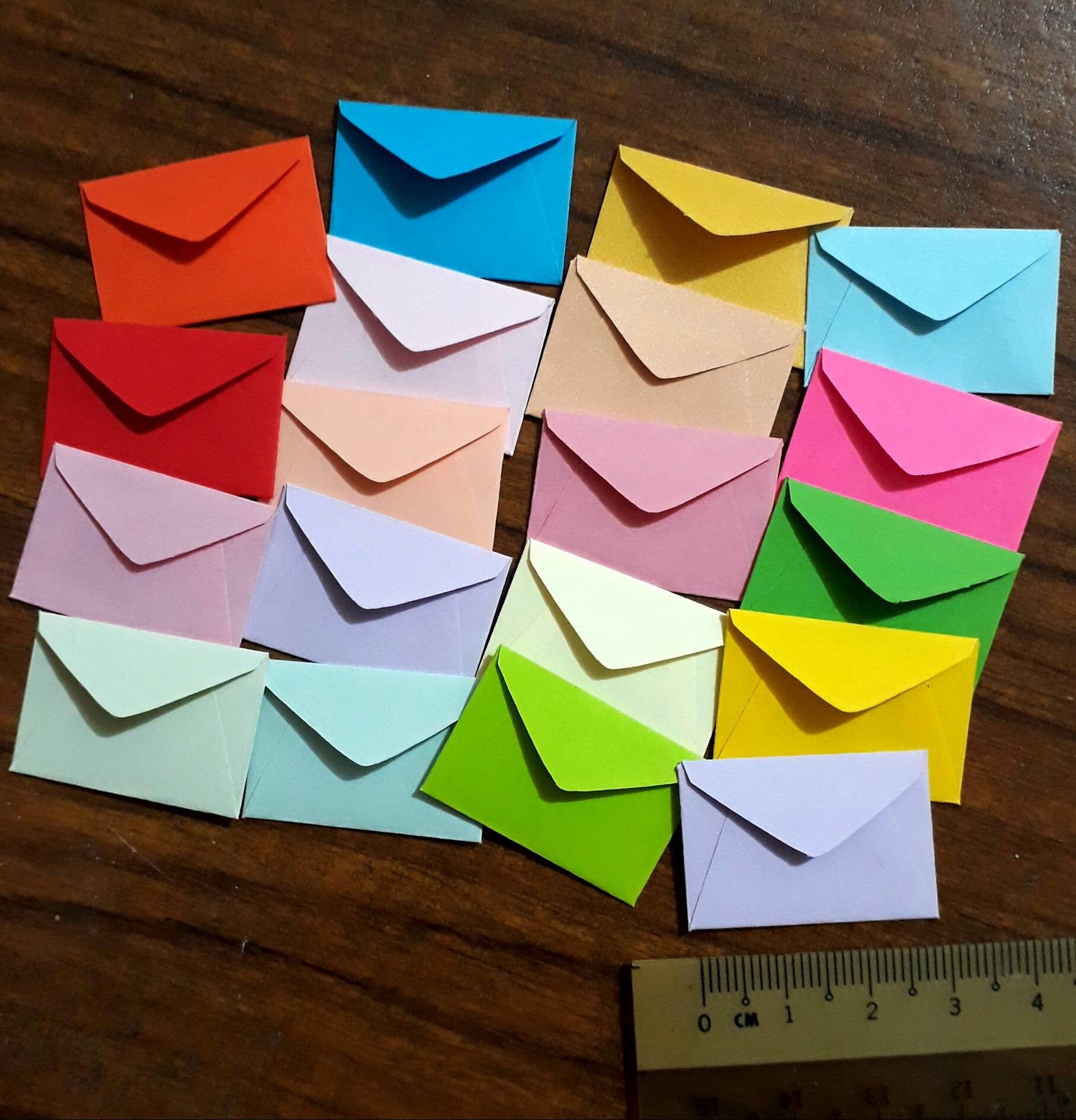 64 Very TINY Envelopes [2 X 3 Cm] Miniature, Very Small, Super TINY ...