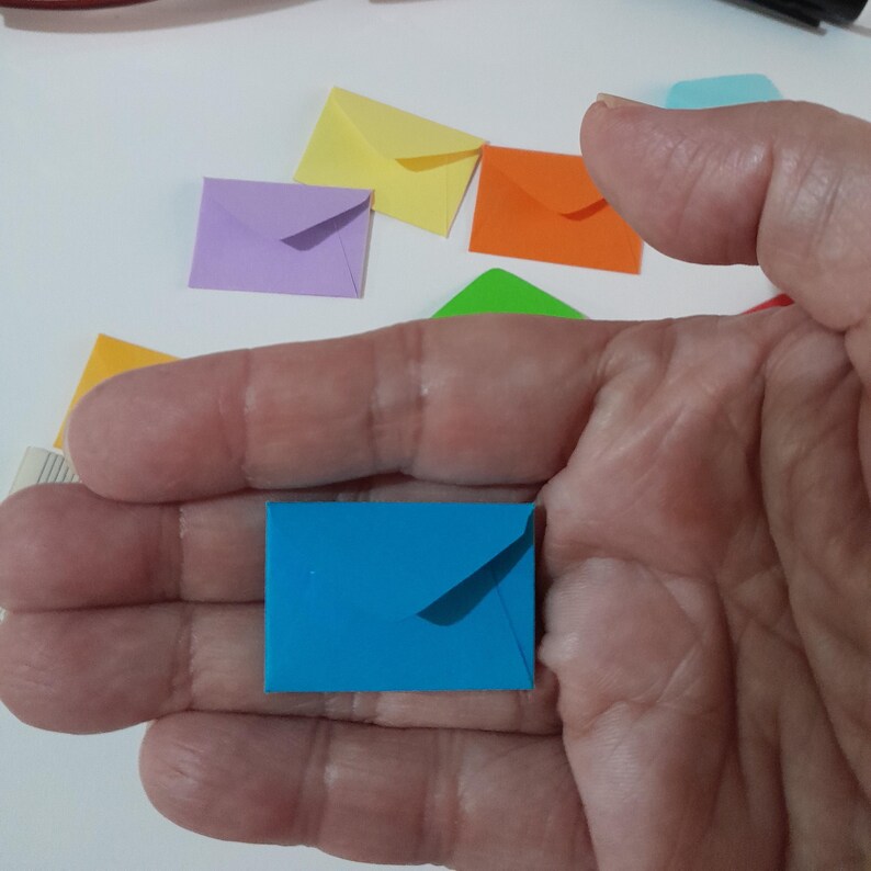 32 Very Tiny Envelopes [2 X 3 Cm] Miniature, Very Small, Super Tiny ...