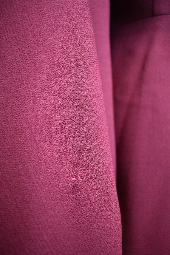 1940s Lilli Ann black label kimono sleeve wool crepe … - Gem