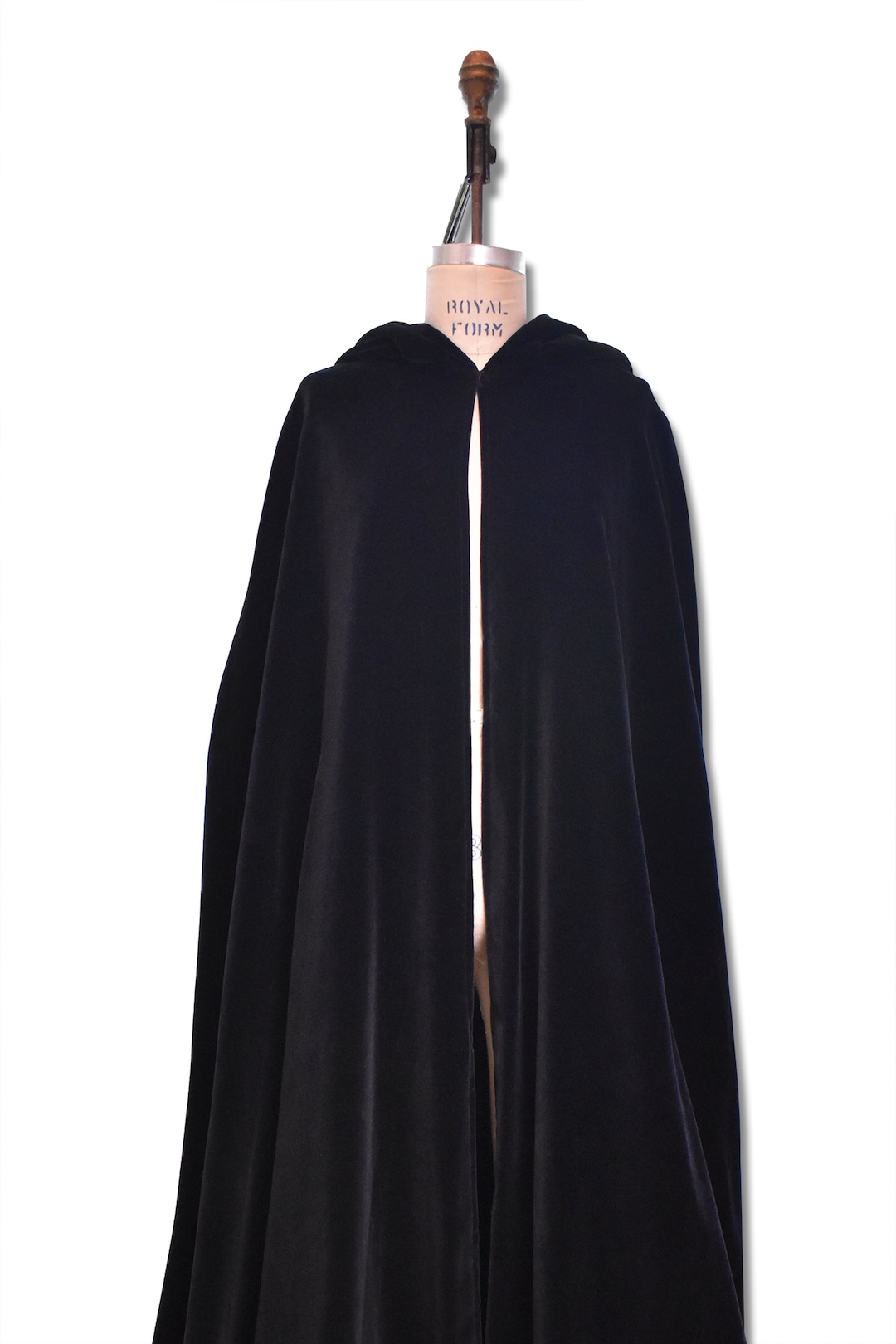 1940s 1950s 1960s Vintage Floor-length Velvet Cape With Hood S-L - Etsy