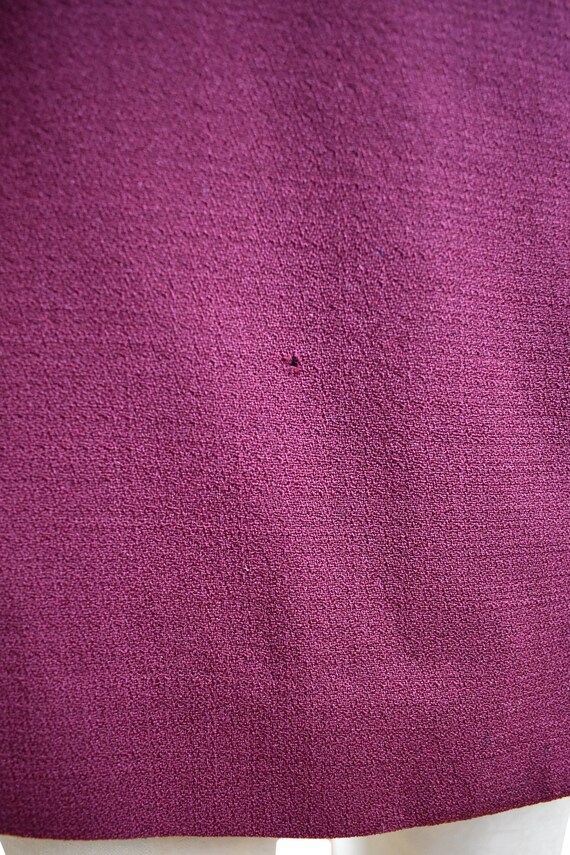 1940s Lilli Ann black label kimono sleeve wool crepe … - Gem