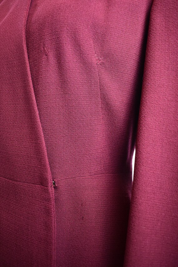 1940s Lilli Ann black label kimono sleeve wool crepe … - Gem