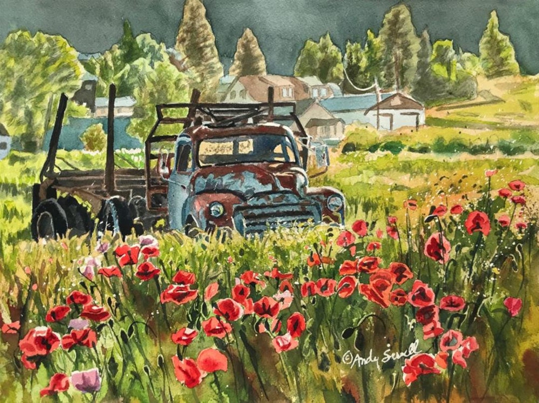 The Old Logger - an Original Watercolor or Open Edition Giclee ...
