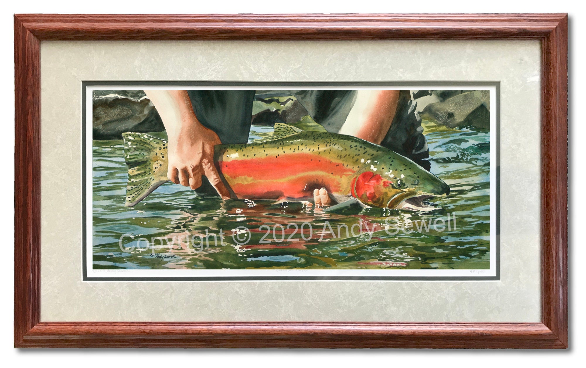 Colors of the River steelhead a Ltd. Edition S/n Giclee Art Print From ...