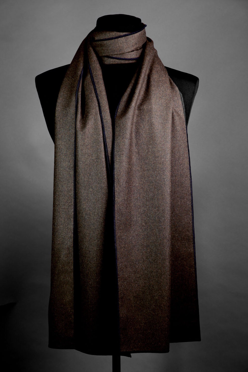 Dark Brown Scarf Wool Scarf Long Scarves Handmade Scarves Winter Scarf ...
