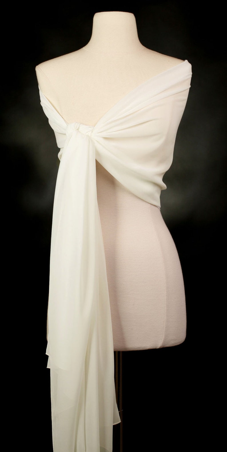 Off White Scarf Women Elegant Scarves Birthday Gifts Wedding Gifts ...