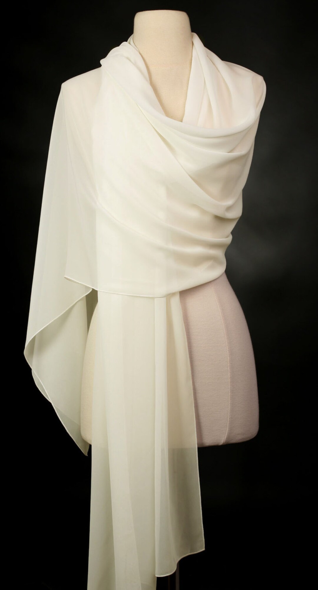 Off White Scarf Women Elegant Scarves Birthday Gifts Wedding Gifts ...