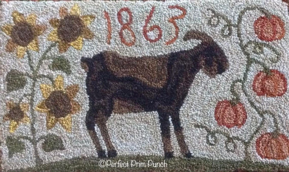 E-pattern Instant 1863 Goat. Perfect Prim Punch 2016 Design. | Etsy