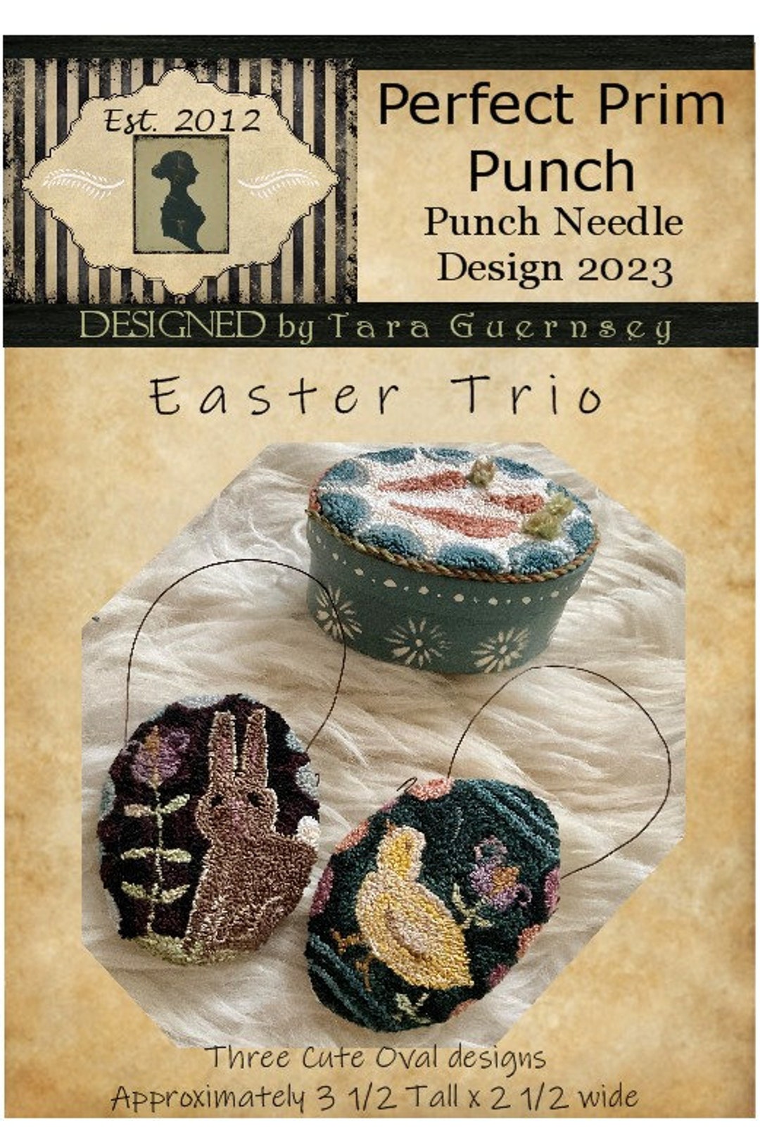 Easter Trio. INSTANT PATTERN Punch Needle E-file Digital PDF Download ...