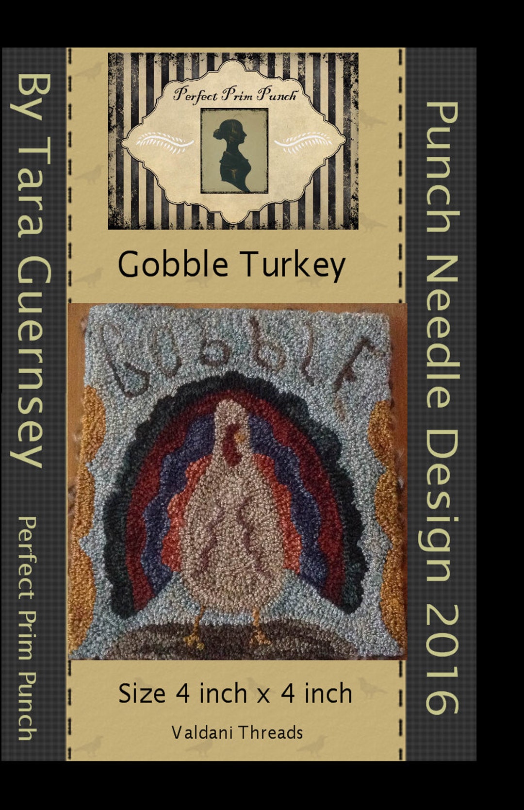 Instant Download E-pattern! Gobble Turkey. Perfect Prim Punch Design ...