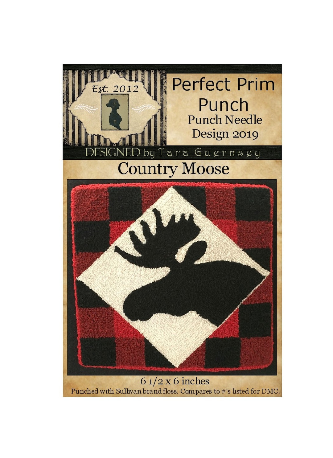 PDF - Country Moose - Punch Needle Pattern – Winter (digital Download ...