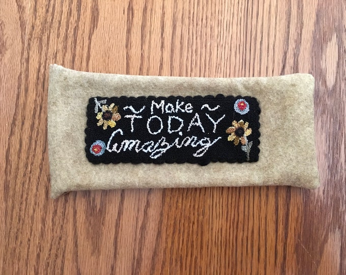 Finished Punch Needle Needle Pouch Case. Make Today Amazing! Perfect ...