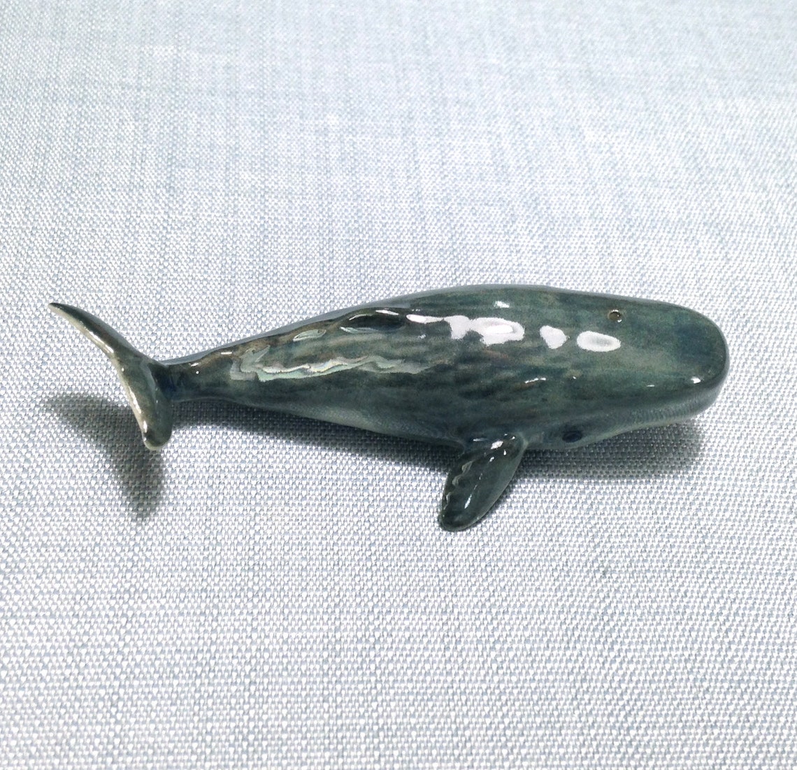 Miniature Ceramic Sperm Whale Funny Fish Sea Animal Cute - Etsy