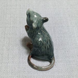 Miniature Ceramic Rat Mouse Mice Animal Cute Small Tiny Grey - Etsy