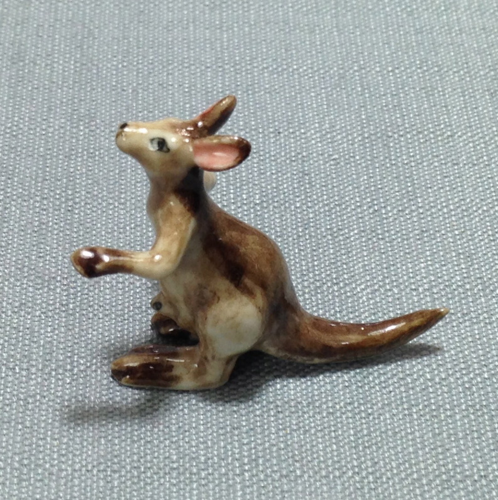 Miniature Ceramic Kangaroo Australia Mom Baby Animal Cute - Etsy