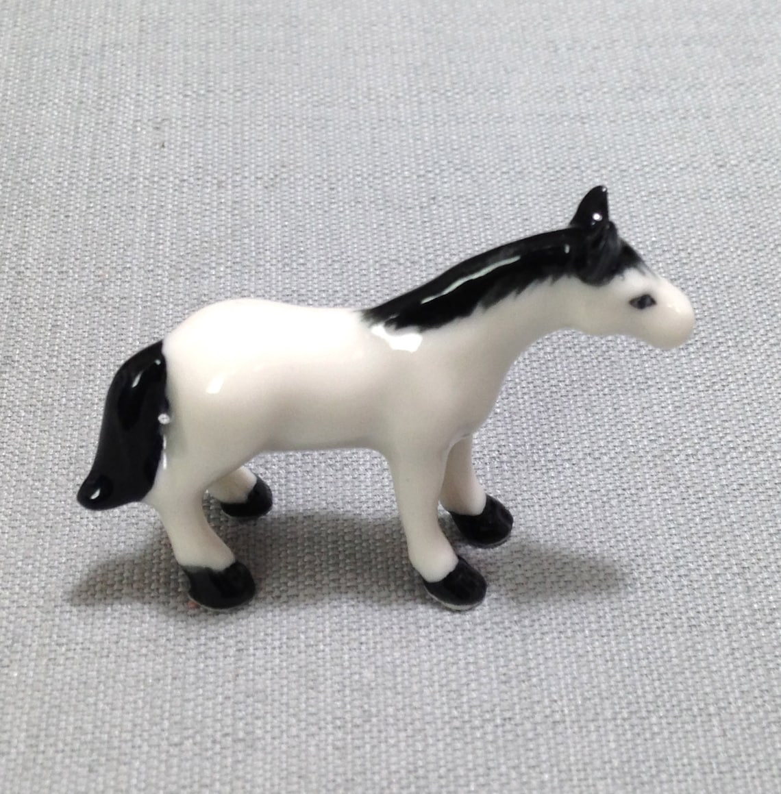 Miniature Ceramic Stallion Horse Cheval Animal Cute Little - Etsy
