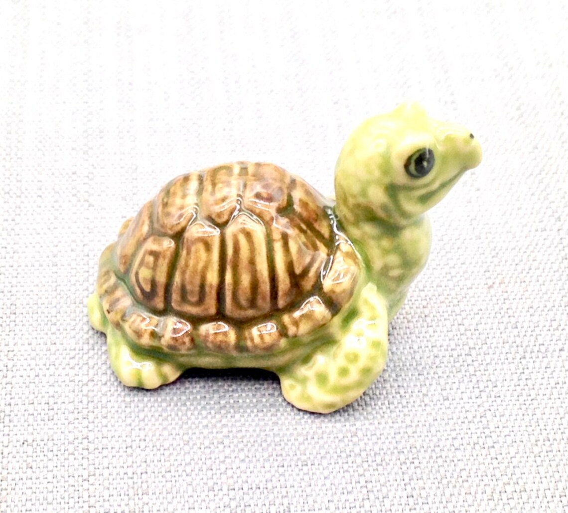 Miniature Ceramic Turtle Reptile Sea Animal Cute Little Tiny - Etsy