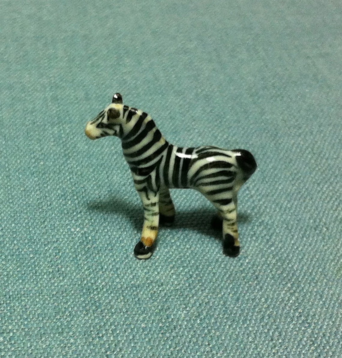Miniature Ceramic Zebra Horse Mini Animal Cute Little Tiny | Etsy