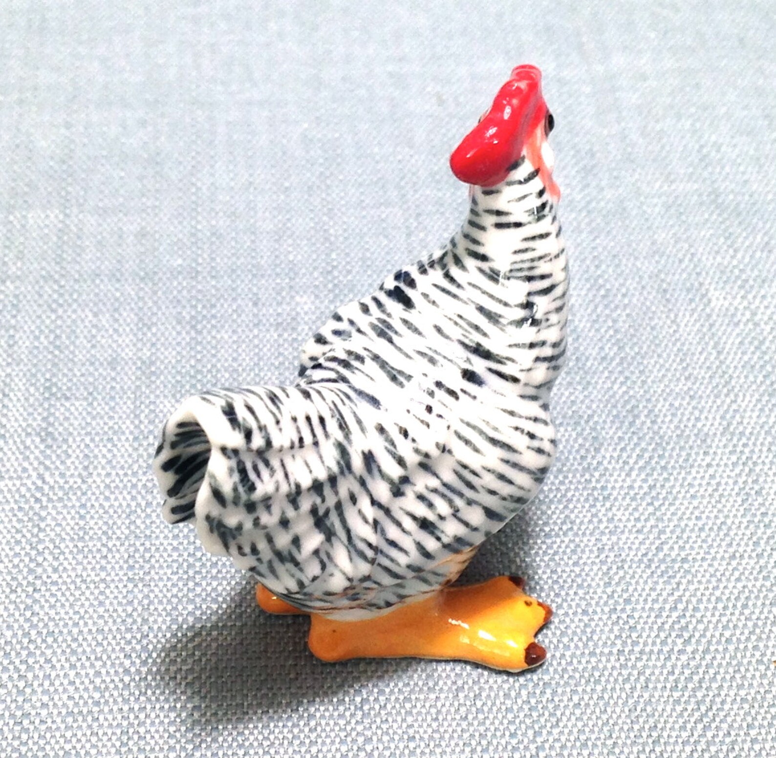 Miniature Ceramic Rooster Hen Chicken Animal Cute Little Tiny - Etsy