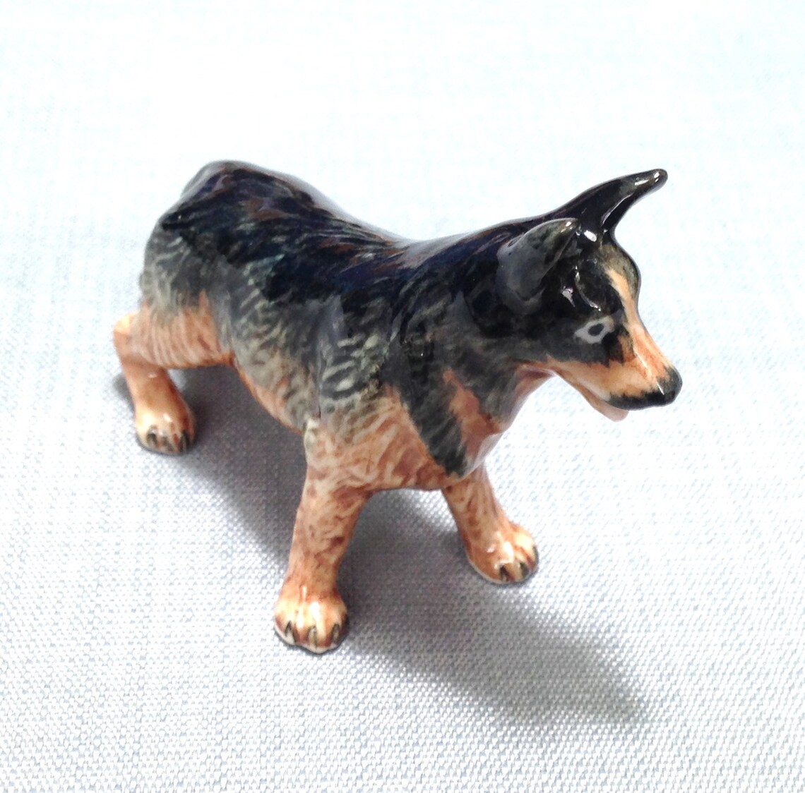 Miniature Ceramic German Shepherd Dog Animal Cute Little Tiny - Etsy
